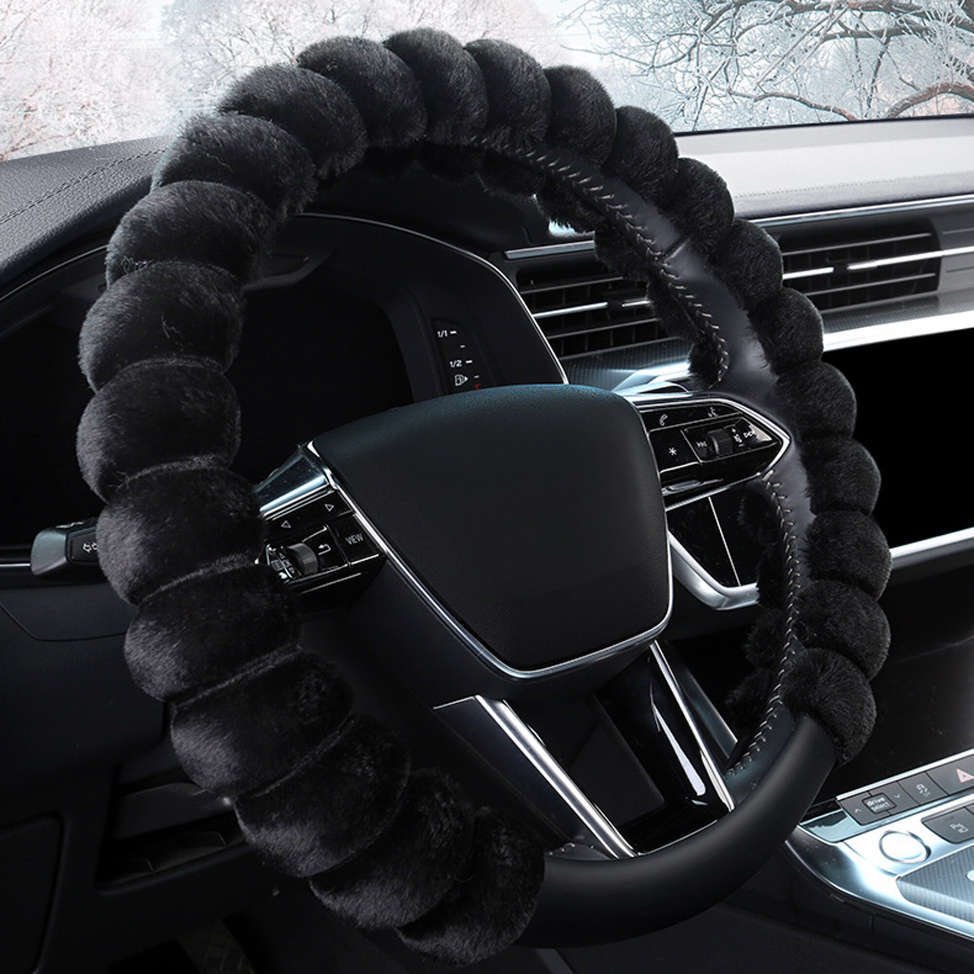 Short Plush Steer Wheel Cover Universal Winter Warm Wheel - Etsy