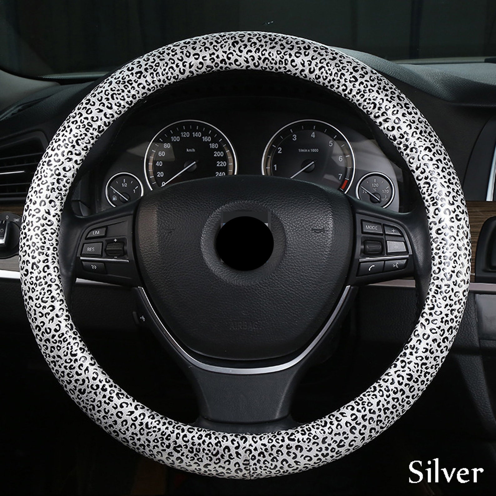 PU Leather Leopard Steering Wheel Cover Steering Wheel Cover - Etsy