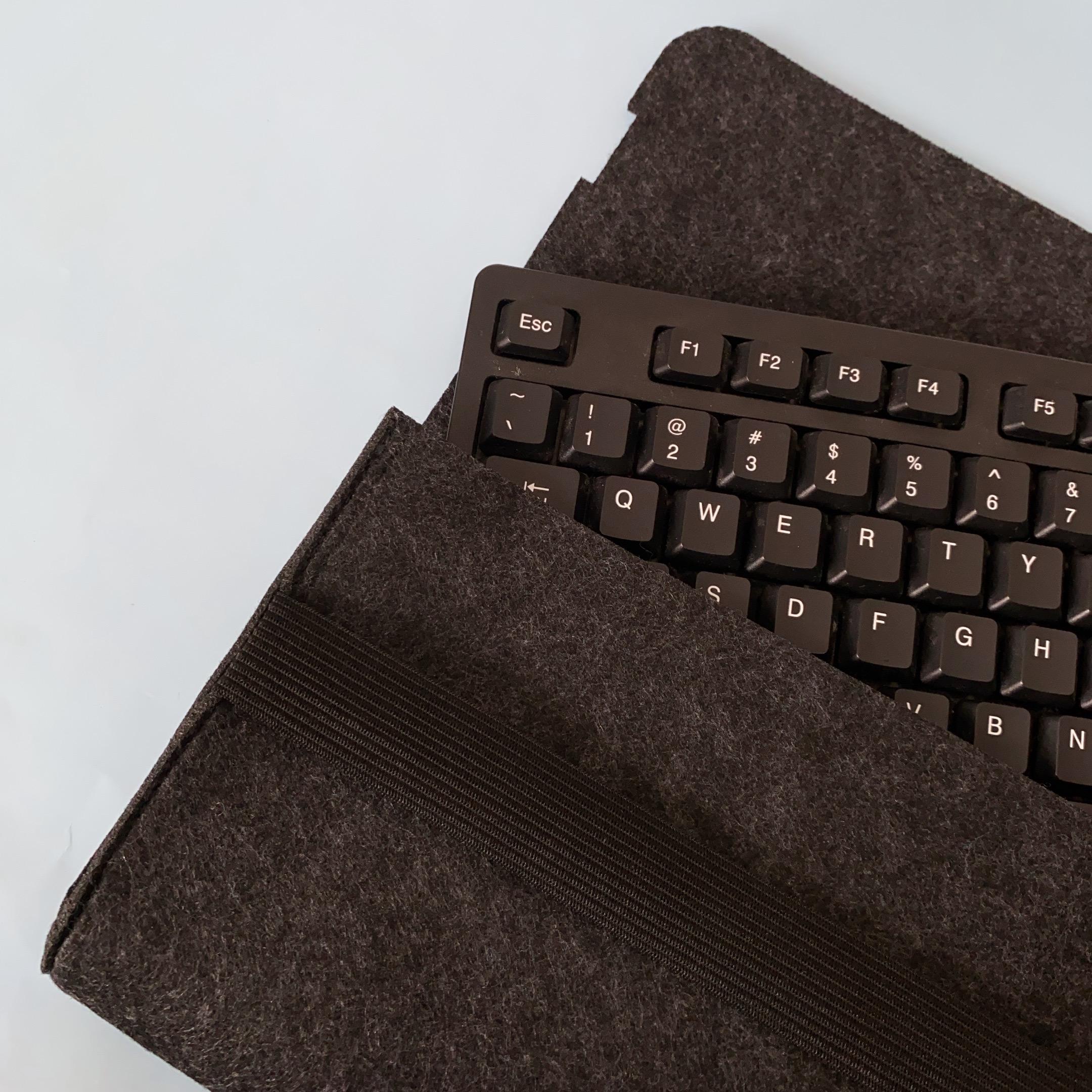 Embroidered Felt Keyboard Sleeve, Custom Name Cover, Protective Bag (60 ...