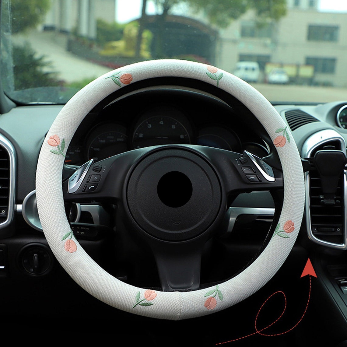 Cute Tulip Steering Wheel Cover for Women Bear Car Steering - Etsy