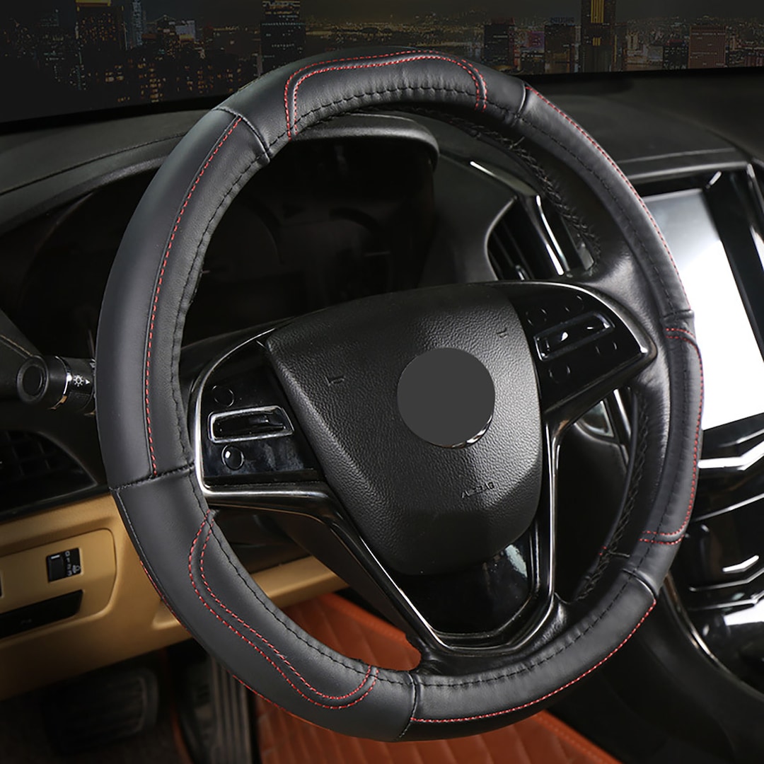 Minimalist Leather Steering Wheel Cover Four Seasons Steer - Etsy