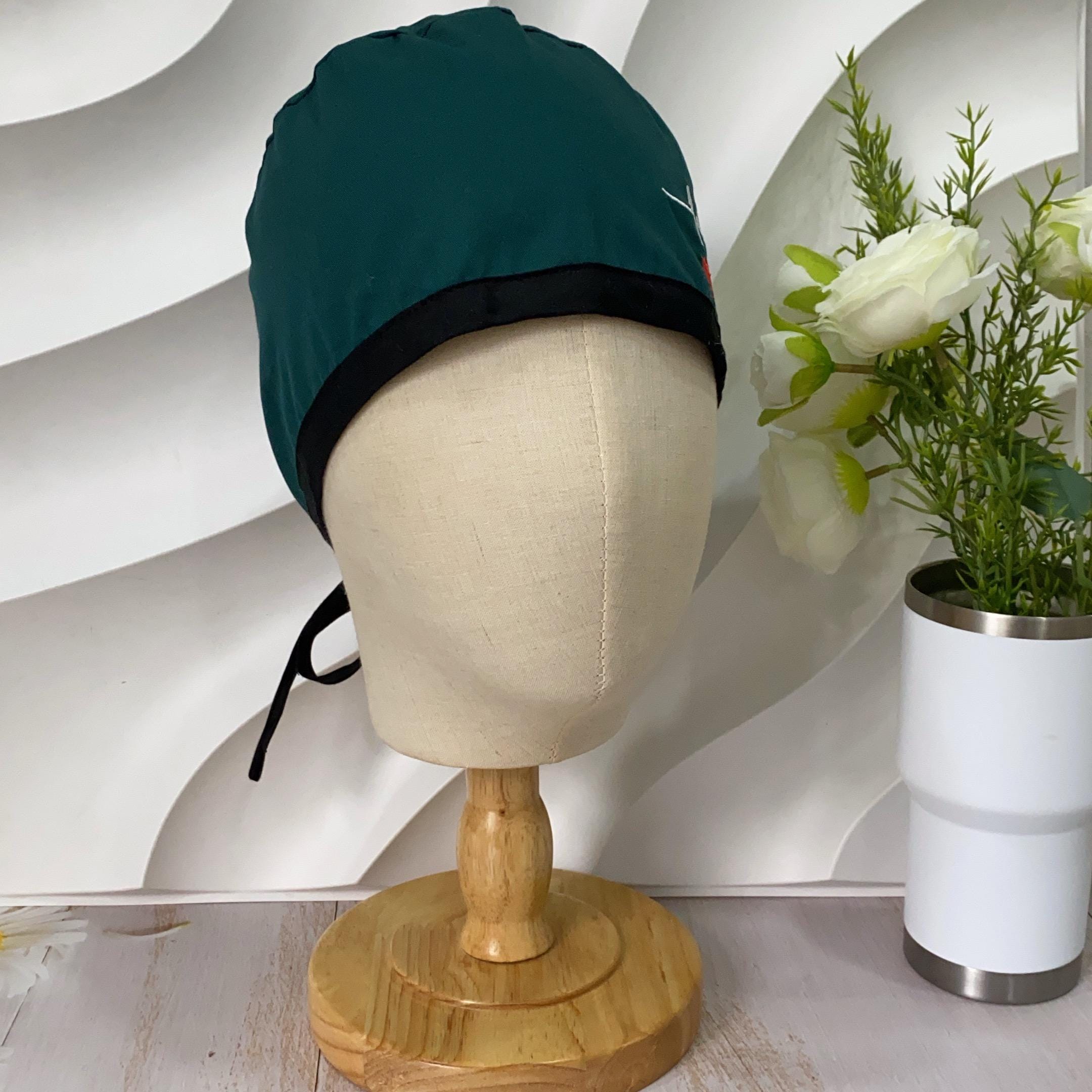 Custom Embroidery Scrub Hat With Name, Physician Surgery Scrub Cap ...