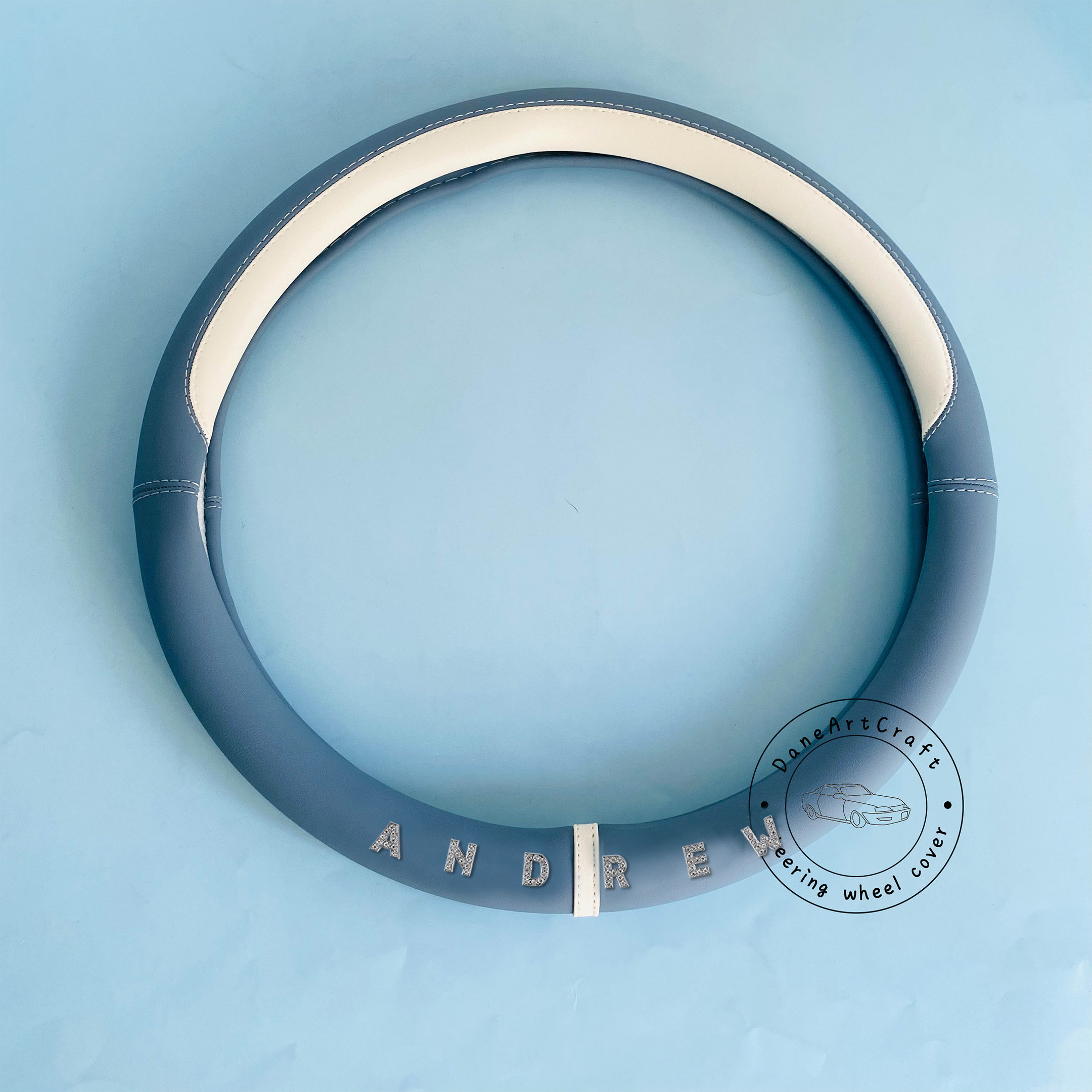 Minimalist Sport Steering Wheel Cover, Leather Car Accessories, Car ...