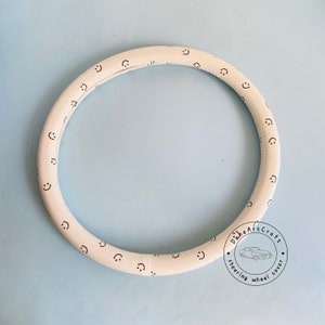 Cute Smile Face Steering Wheel Cover for Women, Personalized Car Handle ...