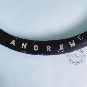 Cute Smile Face Steering Wheel Cover for Women, Personalized Car Handle ...