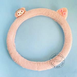 Cute Warm Plush Steering Wheel Cover for Women, Steering Wheel Cover ...
