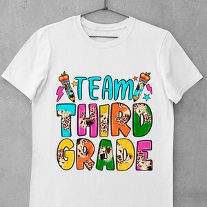 Team Third Grade Png Sublimation Design, School Png, Third Grade Png ...
