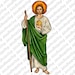 San Judas Png Sublimation Design, Jude the Apostle Png, St. Jude ...