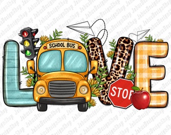Farm Animal School Bus Png Sublimation Design Download, Back to School ...