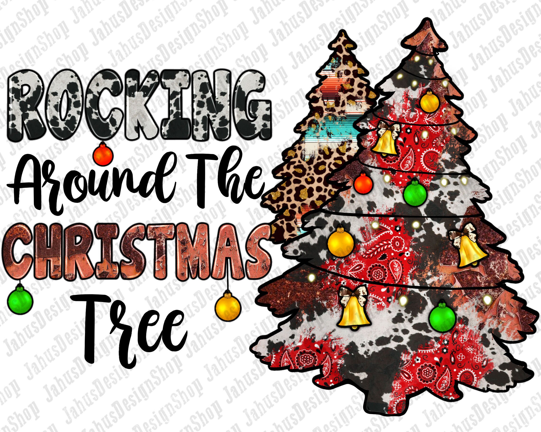 Rocking Around the Christmas Tree Png Sublimation Design - Etsy