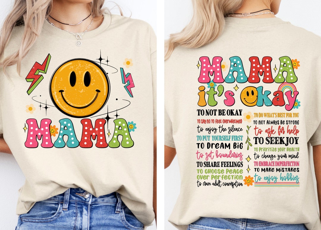 Mama It's Okay Png Sublimation Design Download, Mama Life Png, Love ...