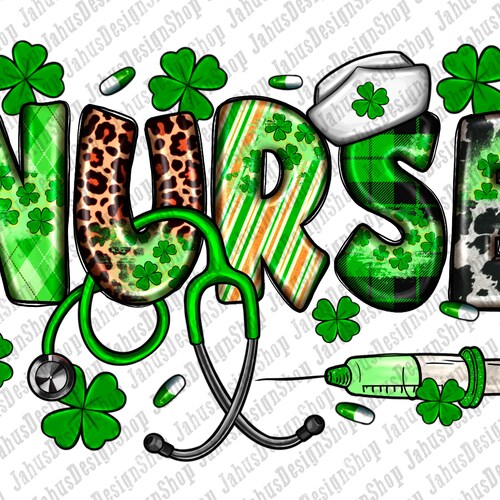 Nurse St.patrick's Day Png Sublimation Design Download - Etsy