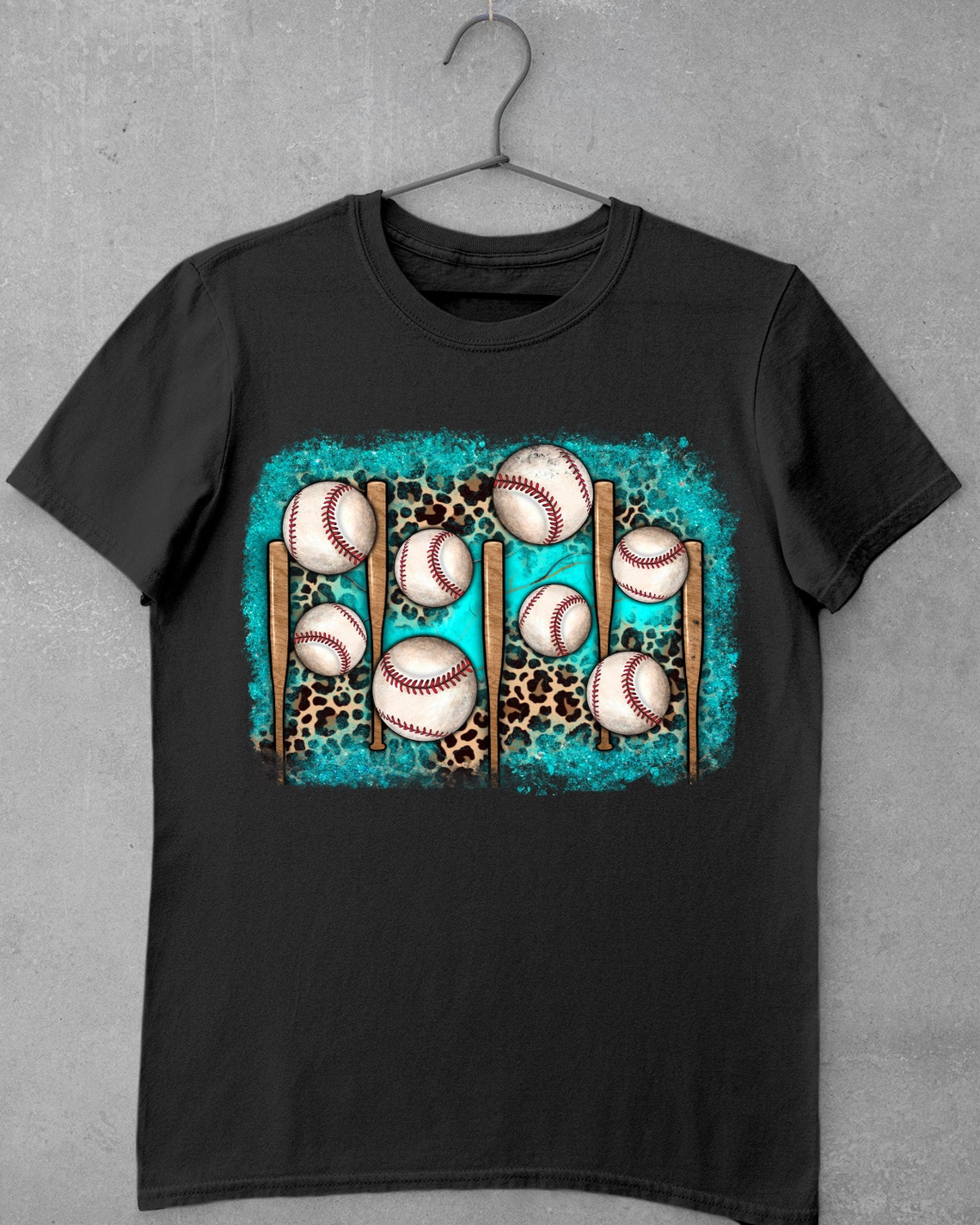 Baseball Leopard Distressed Background Png Design Baseball | Etsy