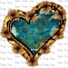 Western Heart Png Sublimation Design,turquoise Heart Png,leopard Heart ...