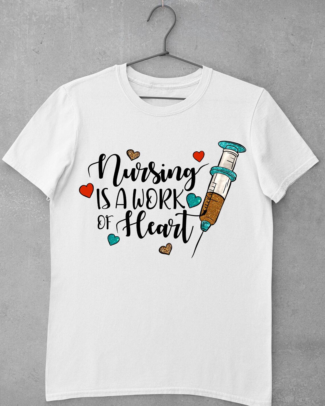 Nursing is A Work of Heart PNG Glitter Syringe PNG Nurse - Etsy
