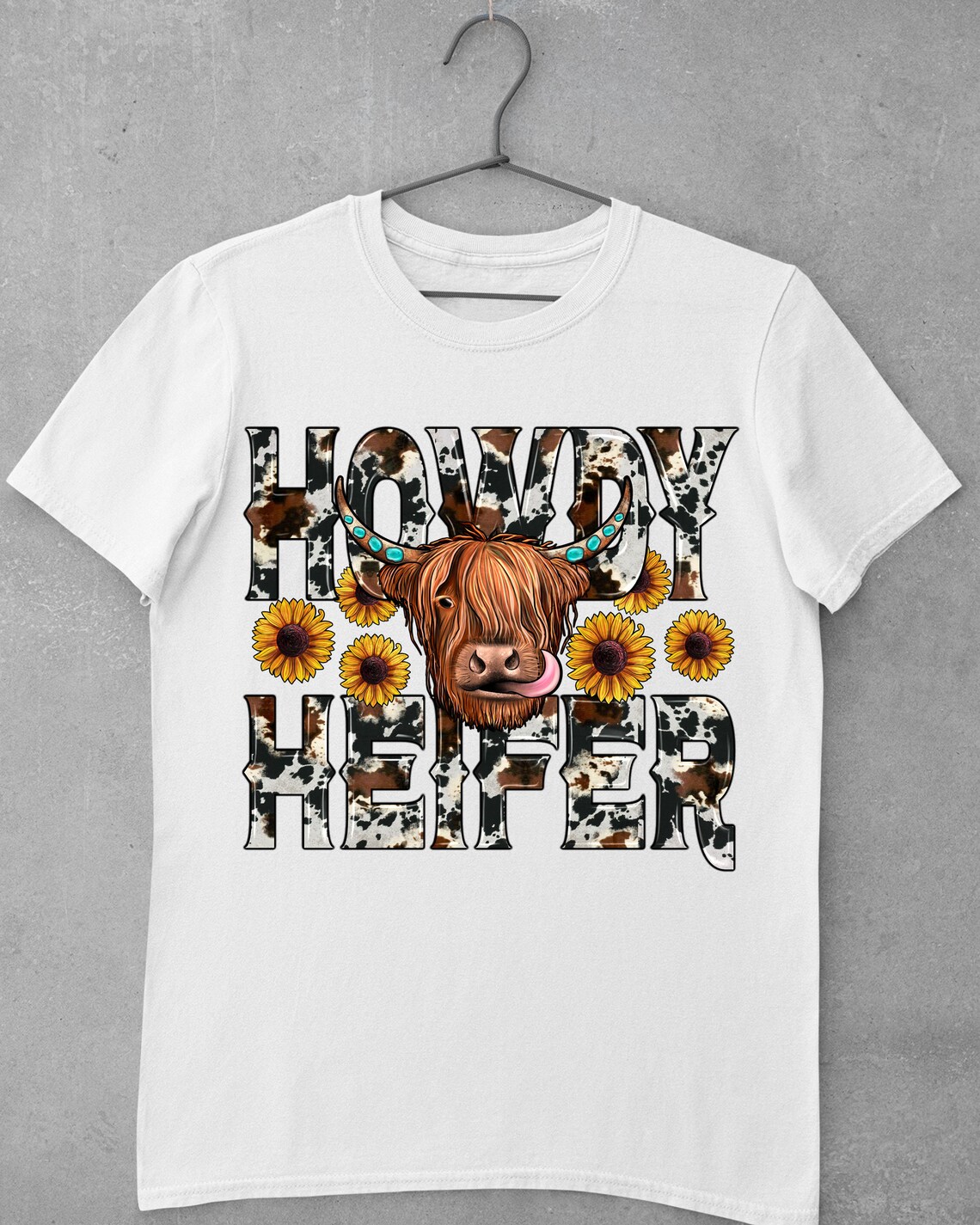 Howdy Heifer Sublimation Png Design,heifer Cow Png, Cowhide Howdy Png ...