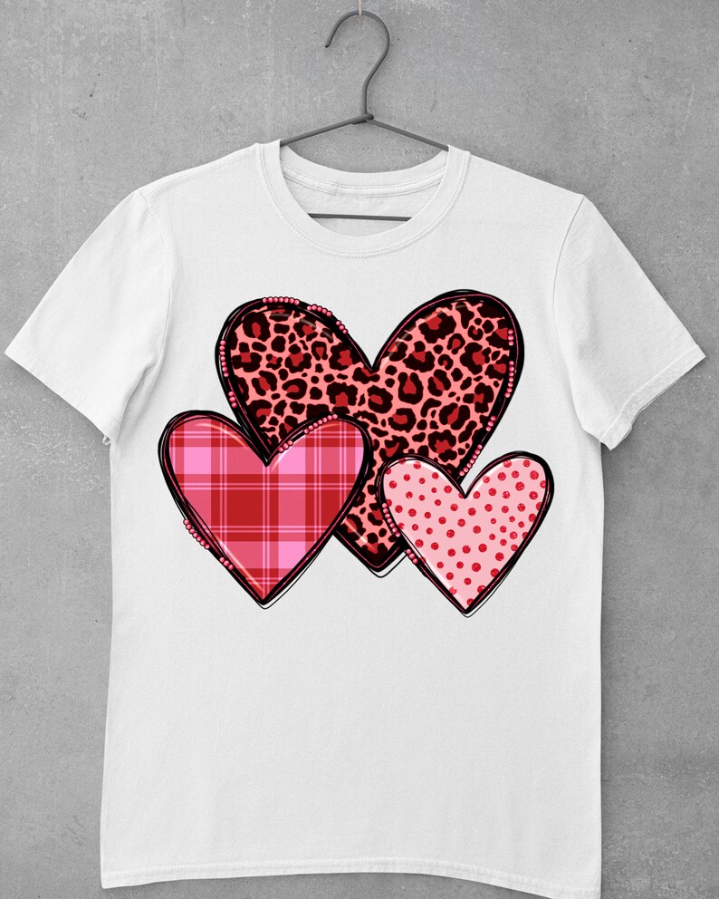 Western Leopard Pink Hearts Png Sublimation Design Pink Heart - Etsy