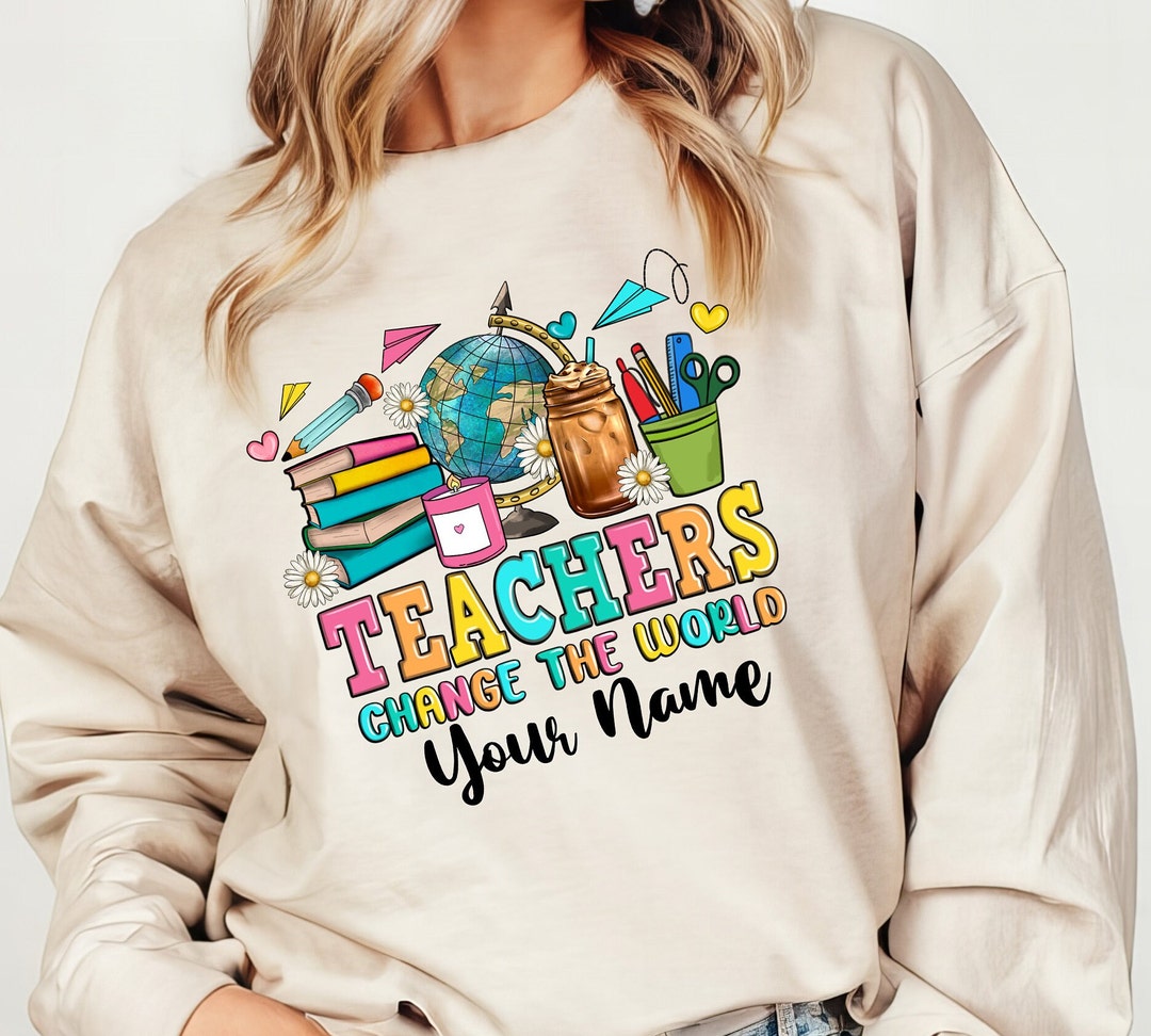 Personalized Teacher Png Sublimation Design Download, Teacher's Day Png ...