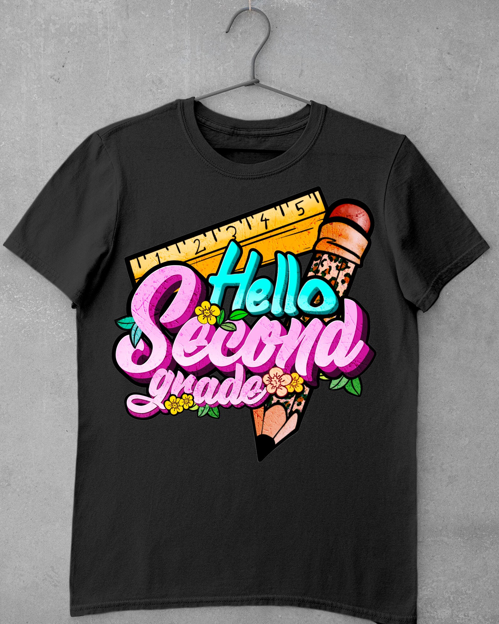 Hello Second Grade Pngsecond Grade Pngback to School - Etsy