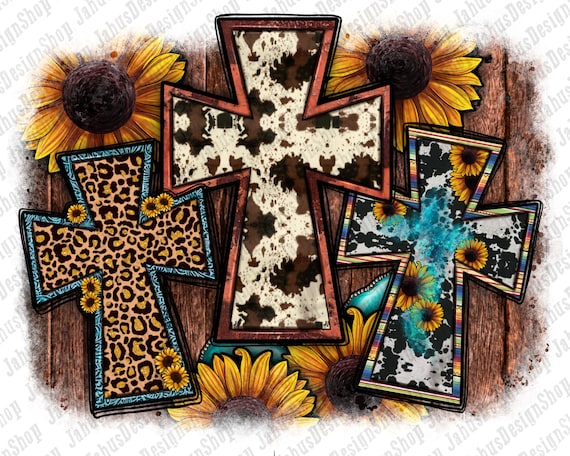 Western Cross Distressed Background Png Western Cross Png | Etsy