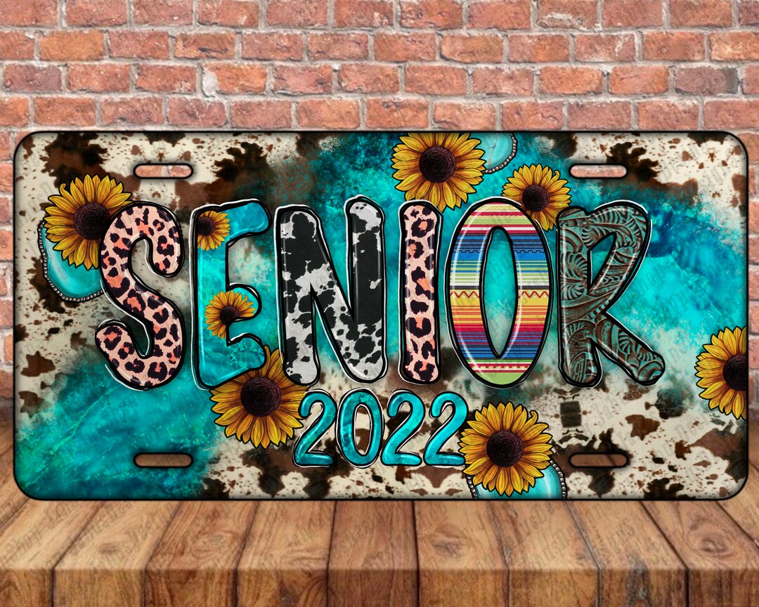 Senior 2022 License Plate Sublimation Design,graduation License Plate ...