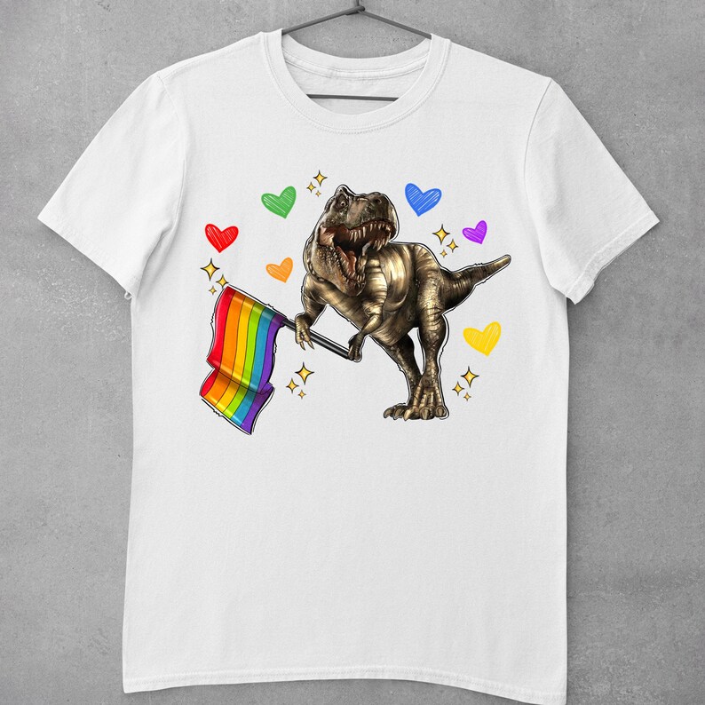 Lgbtq T-rex Png Sublimation Design, Dinosaur Lgbtq Png, Pride Dinosaur ...