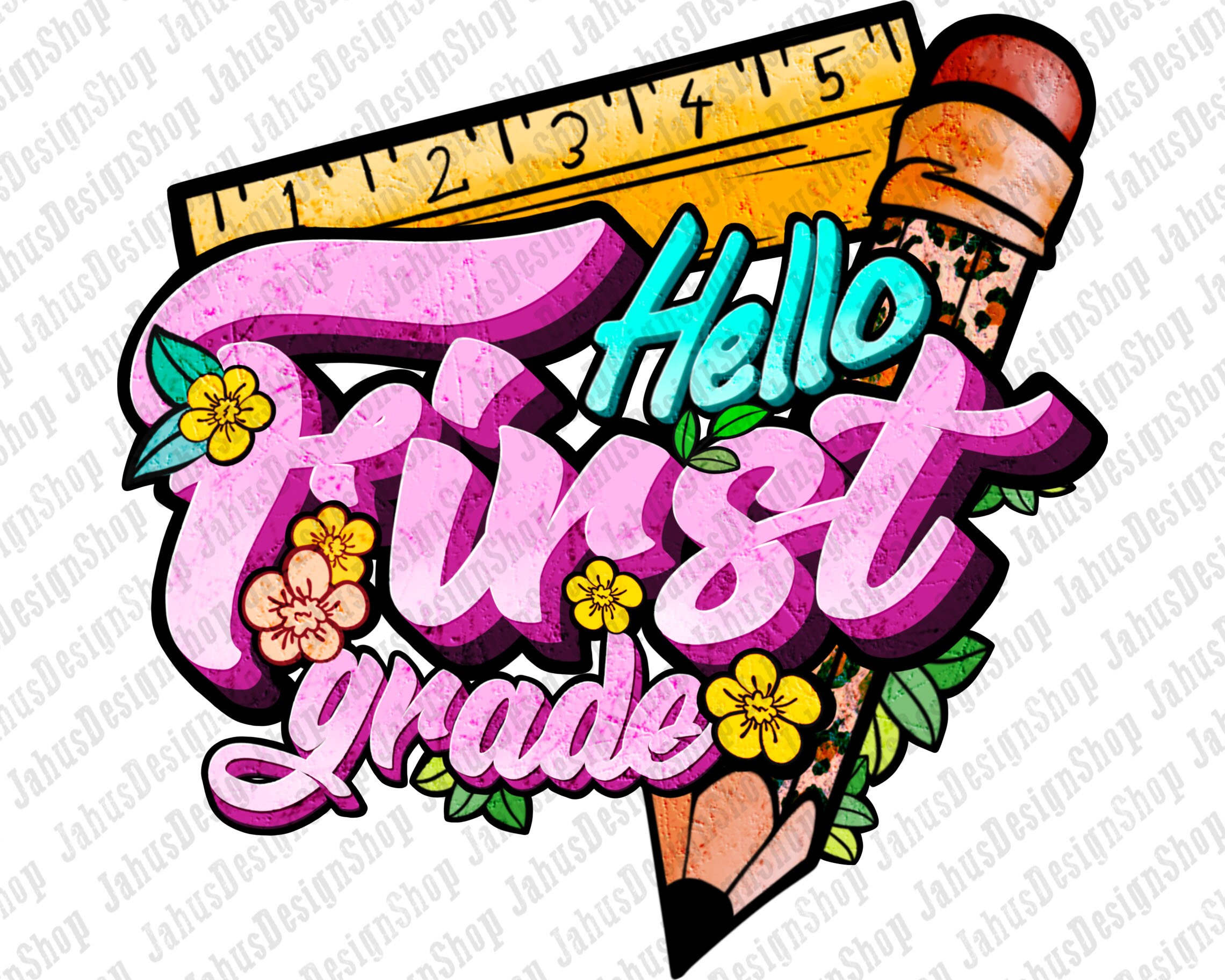 Hello First Grade PNGFirst Grade PngBack to School PngHello | Etsy