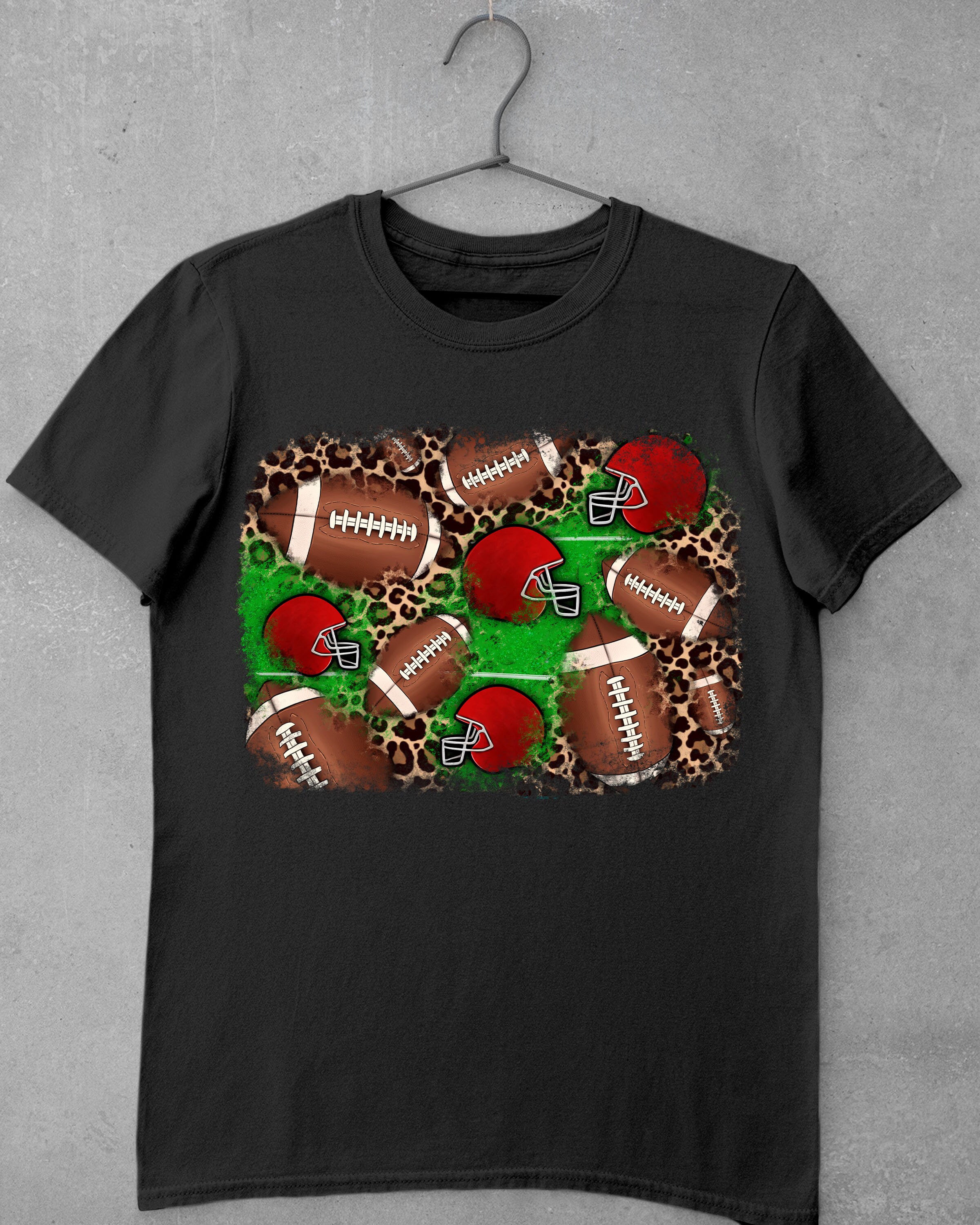 American Football Field Leopard Distressed Background Design | Etsy