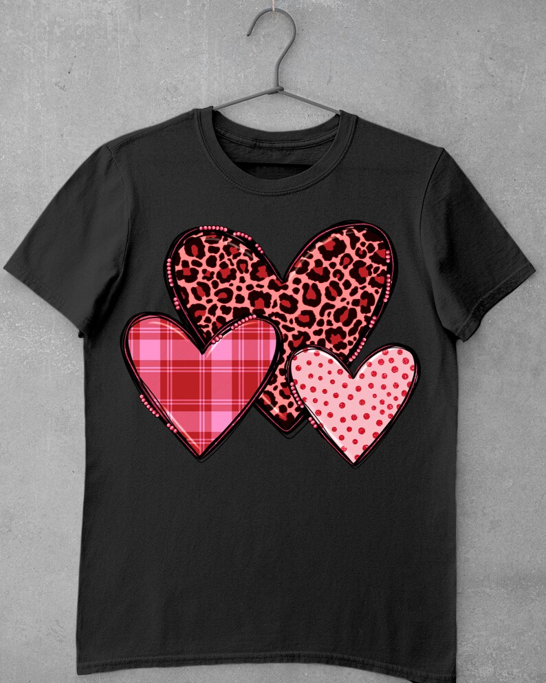 Western Leopard Pink Hearts Png Sublimation Design Pink Heart - Etsy