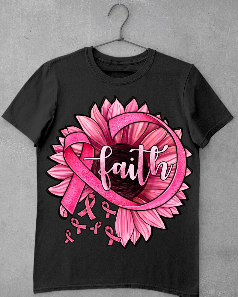 Sunflower Faith Cancer Awareness Ribbon Png Sublimation - Etsy