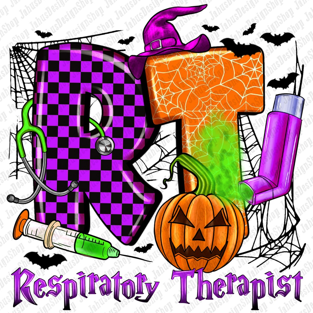 Halloween RT Respiratory Therapist Png Sublimation Design Download ...