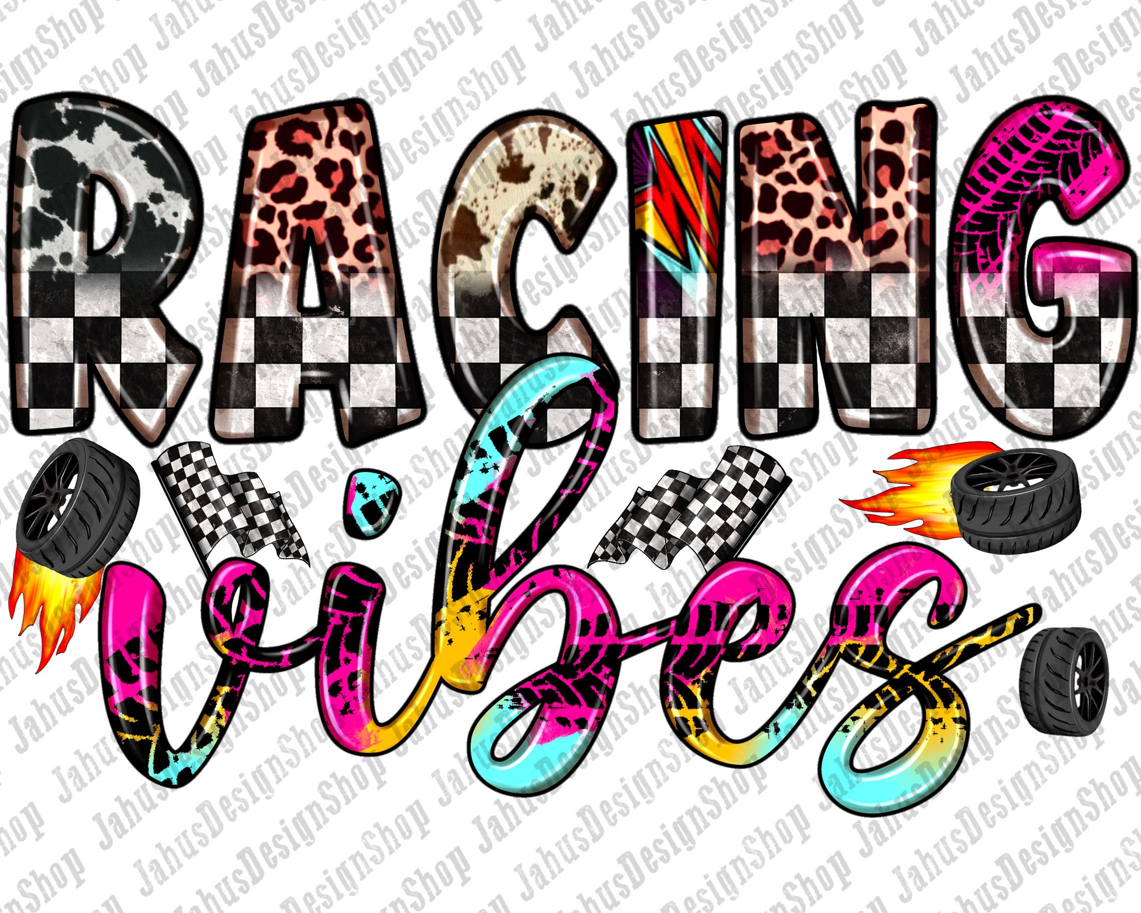 Western Racing Vibes Png Sublimation Design Checkered Race - Etsy