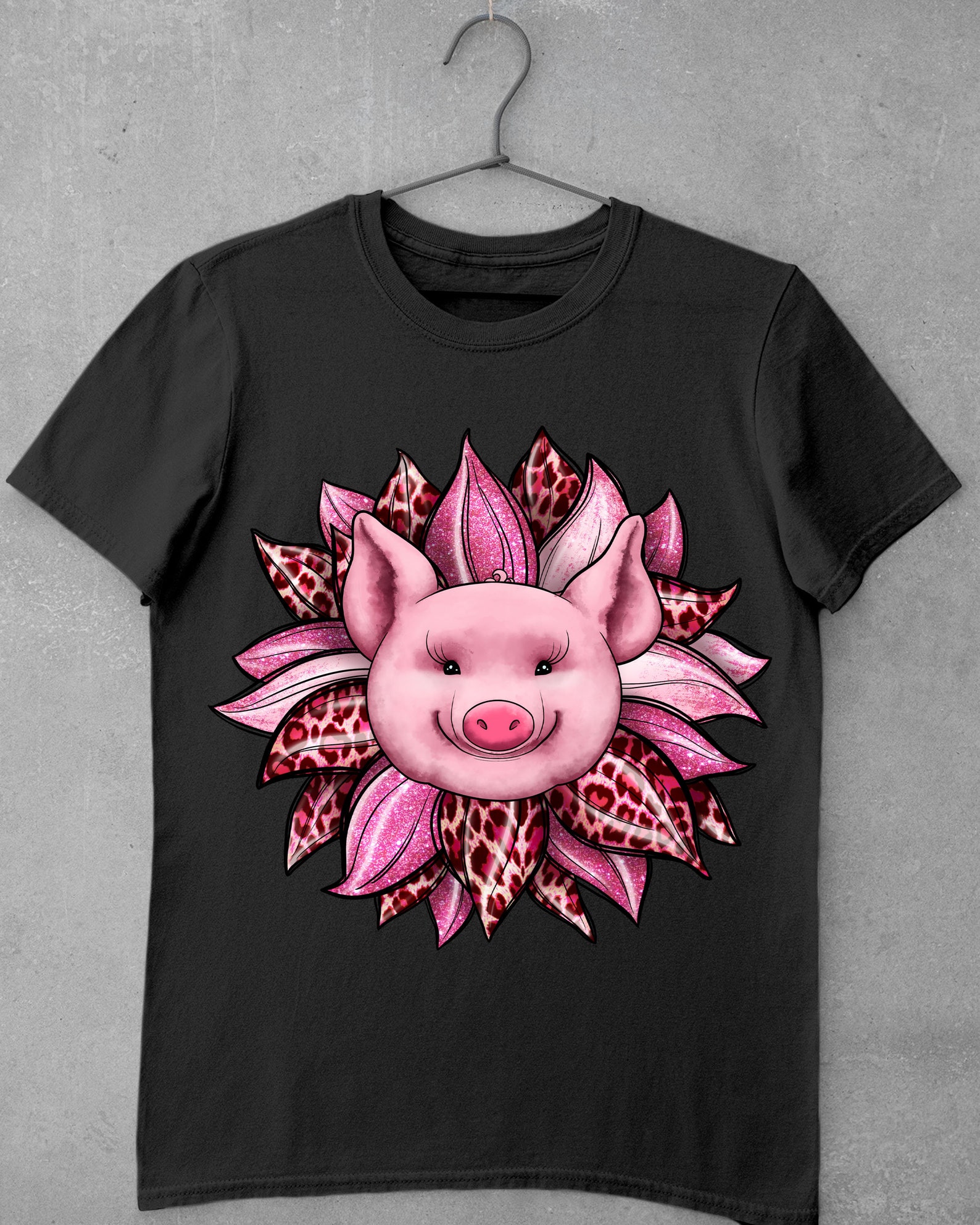 Leopard Pig Sunflower Png Sublimation Design Pig - Etsy