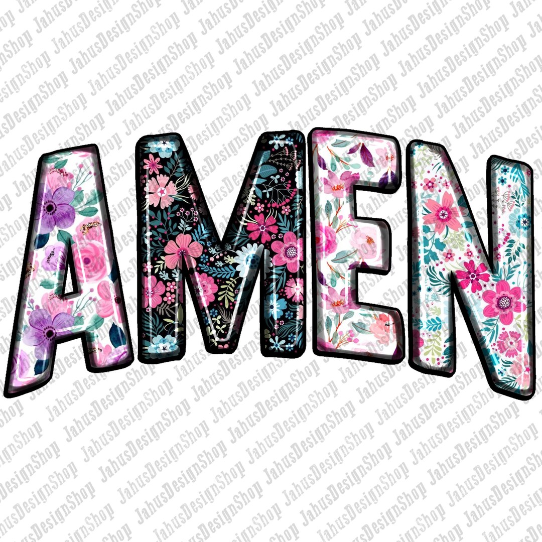Amen Png Sublimation Design Download, Christian Png, Jesus Png ...