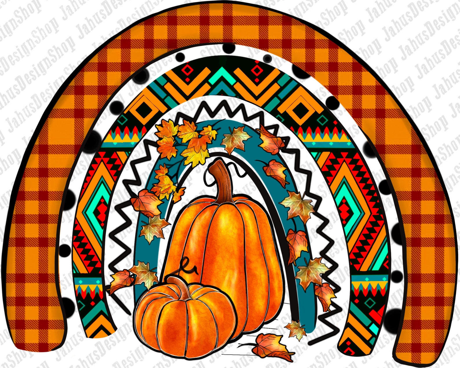 Fall Rainbow PNG Sublimation Design Fall Rainbow PNG Png | Etsy