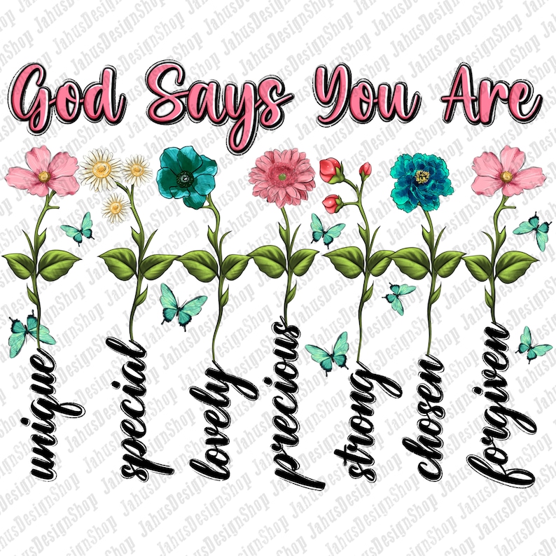 God Says You Are Png Sublimation Design Download, Christian Png, Jesus ...