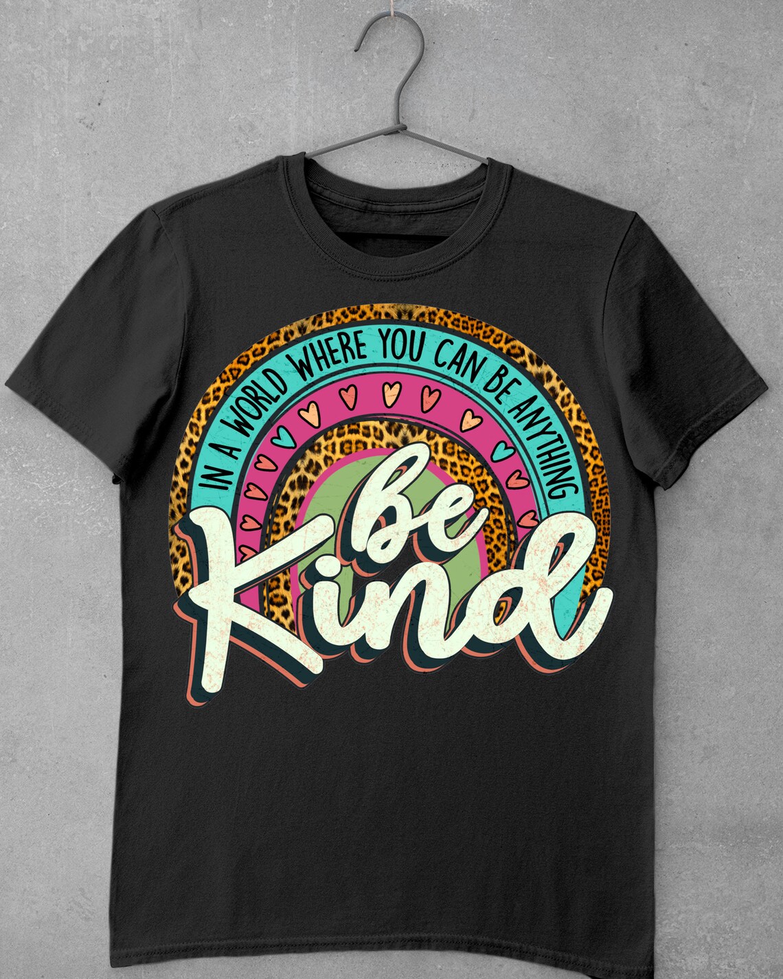 Be Kind Leopard PNG, Be Kind Clipart, Western Be Kind Png, Colorful Be ...