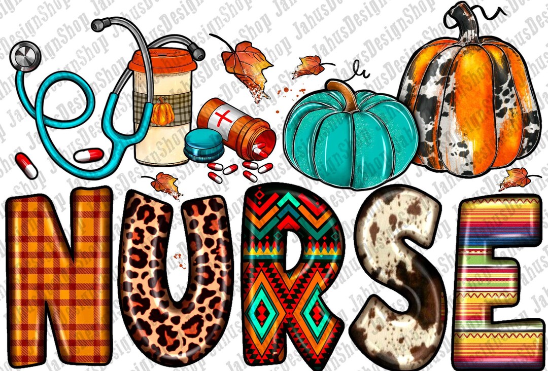Western Nurse Fall Png Sublimation Design, Nurse Png,fall Png, Nurse ...
