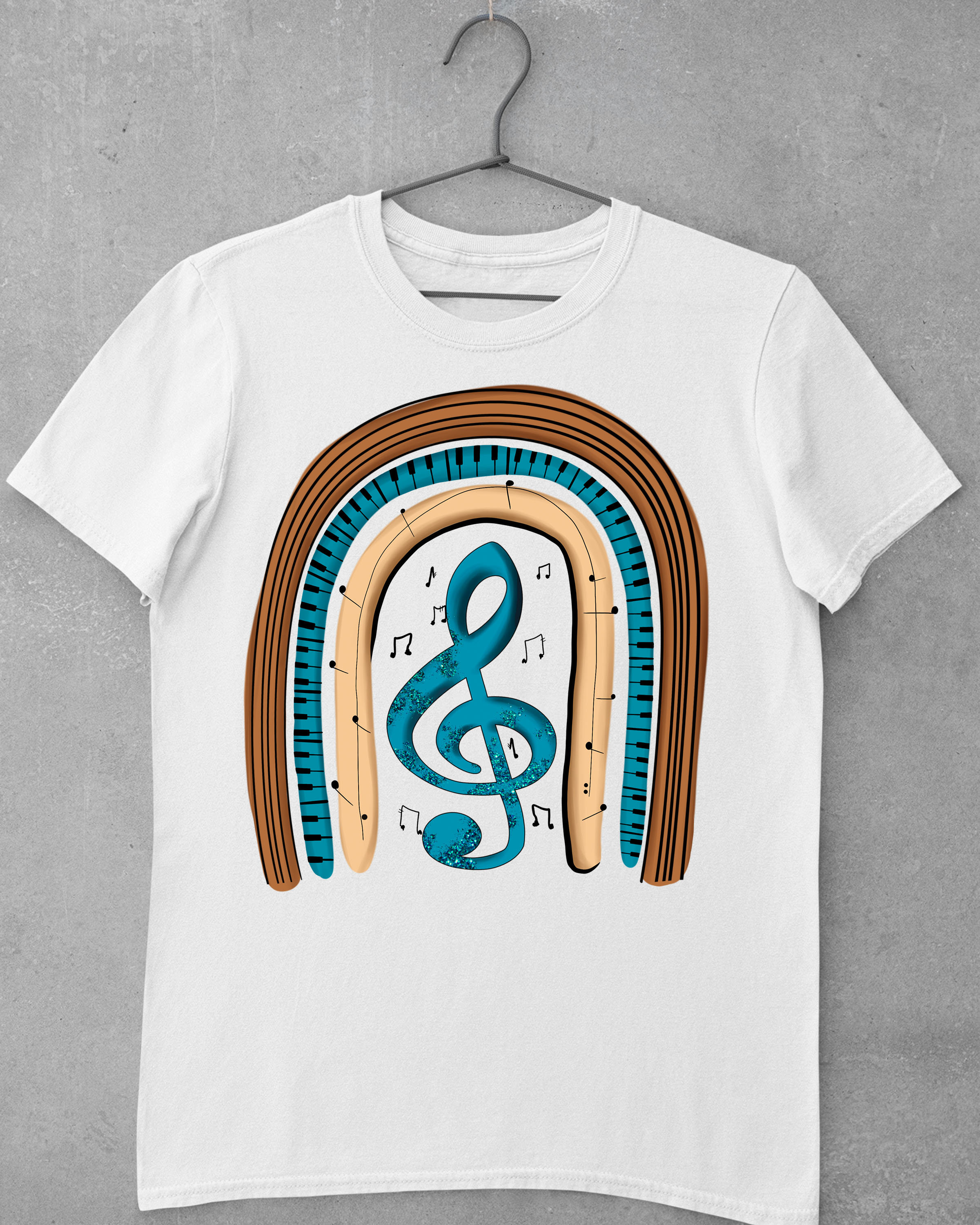 Music Note Symbol Treble Clef Bundle PNG Glitter Pattern | Etsy