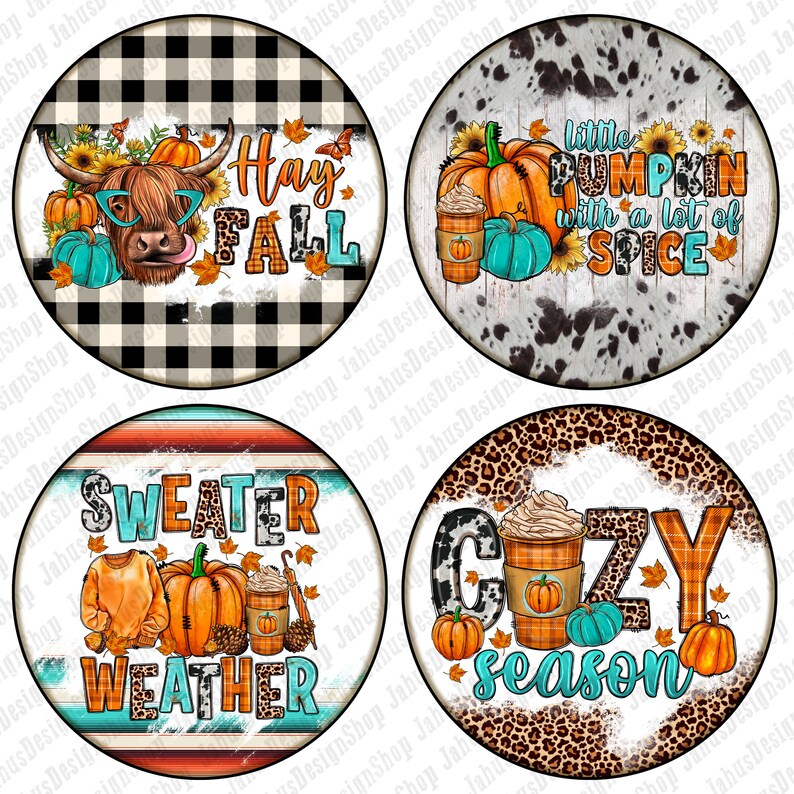 Fall Car Coaster Png Sublimation Design Bundle, Fall Car Coaster Png ...