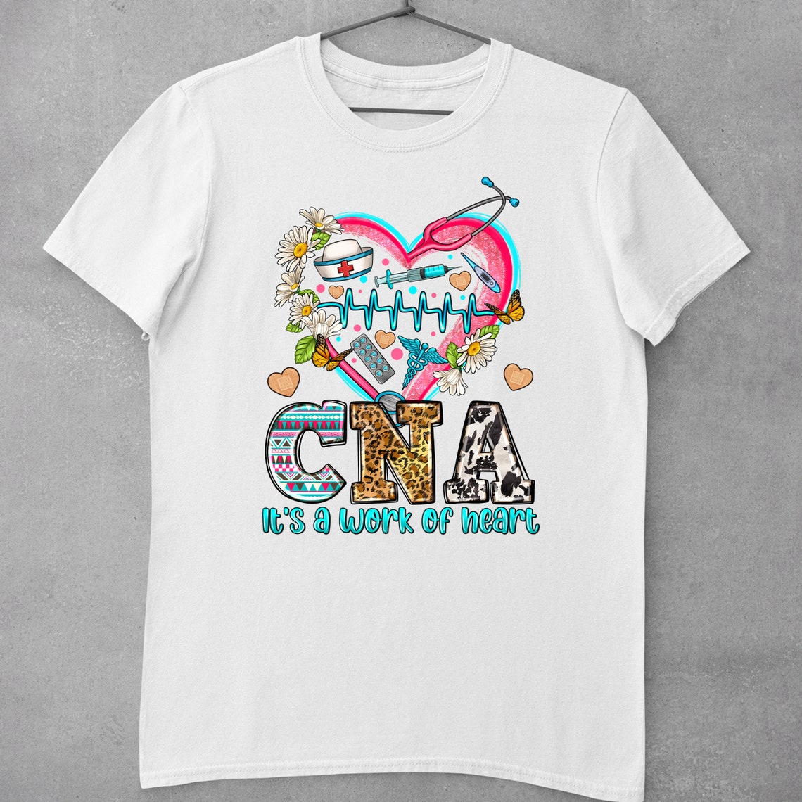 CNA It's a Work of Heart Png Sublimation Design Download, Western CNA ...