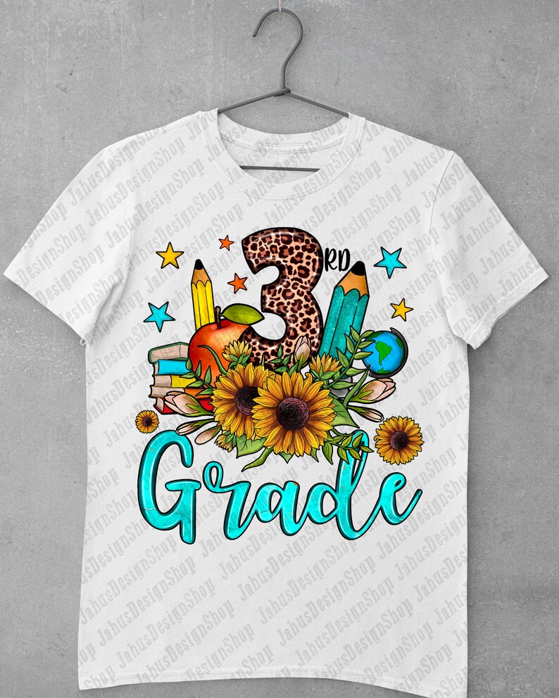 3rd Grade Png Sublimation Design School Png Third Grade Png - Etsy