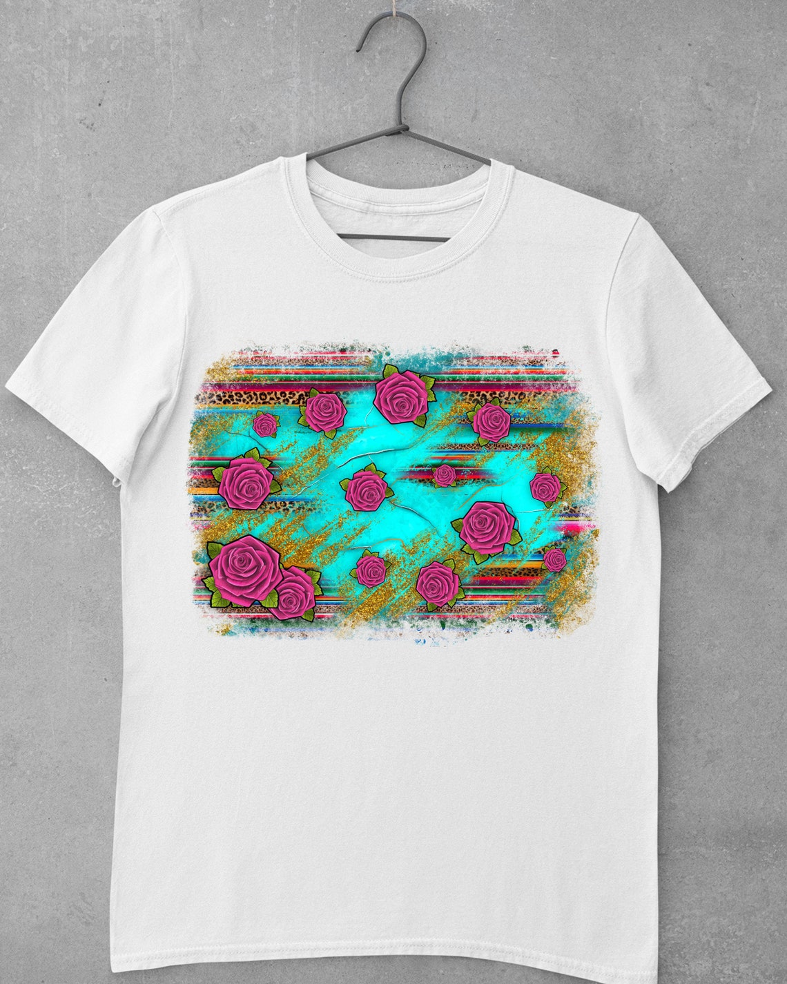 Western Serape Rose Distressed Background Png Design Serape - Etsy