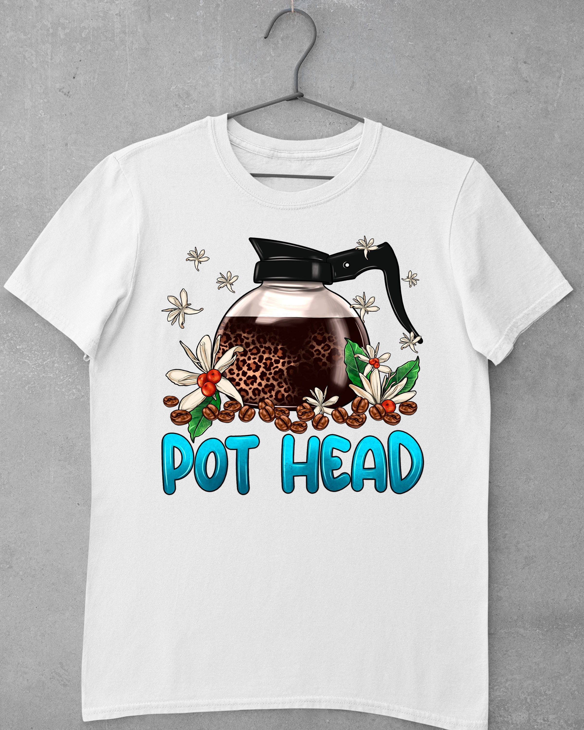 Western Pot Head Png Sublimation Design, Coffee Love Png,leopard Coffee ...