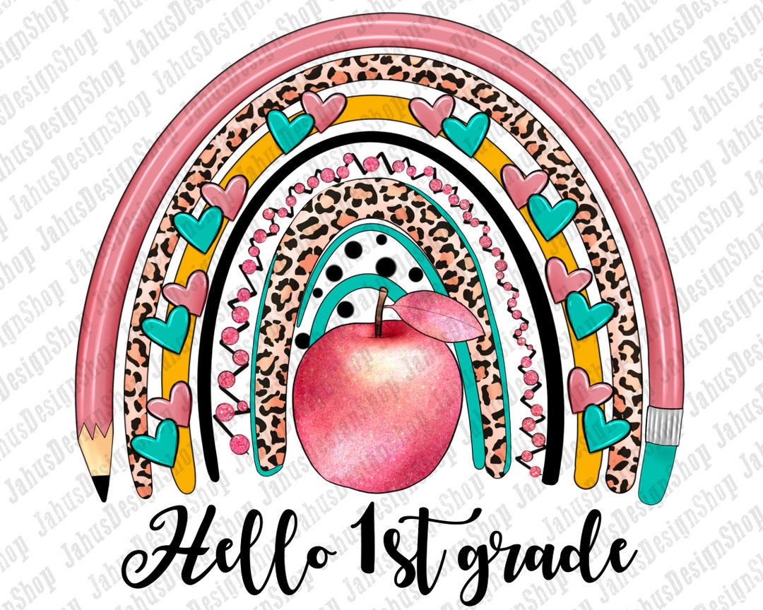 Hello First Grade PNG, School Png, First Grade Png,back to School Png ...