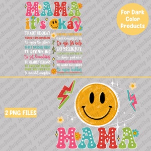 Mama It's Okay Png Sublimation Design Download, Mama Life Png, Love ...