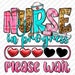 Nurse in Progress Please Wait Png Sublimation Design Download, Nurse ...