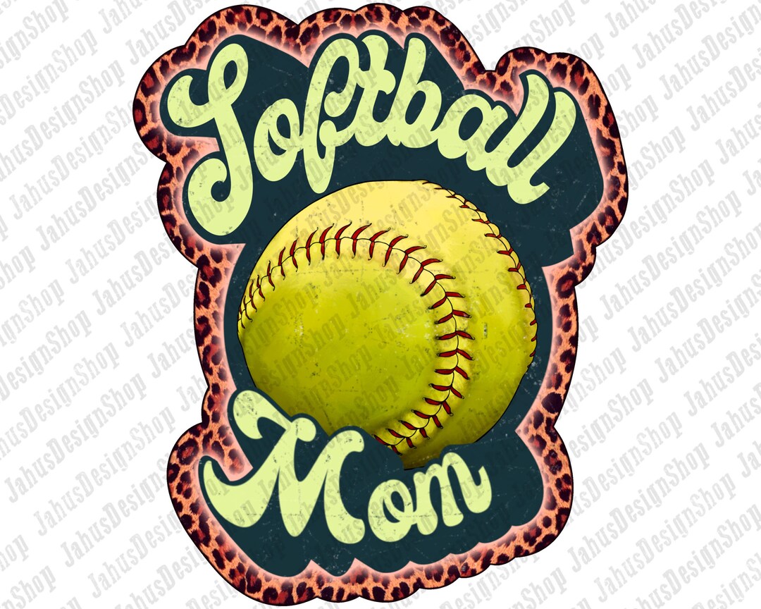 Softball Mom Png, Mom PNG, Retro Softball Design Png, Softball Design ...