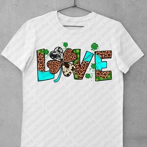 St. Patrick's Leopard Love PNG Sublimation Design,st. Patrick's Day Png ...