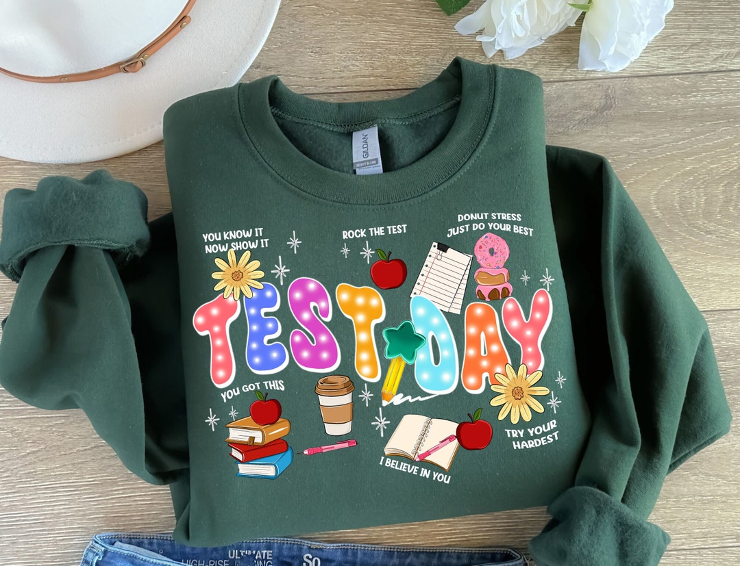 Test Day Png Sublimation Design Download, Back to School Png, Test Day ...